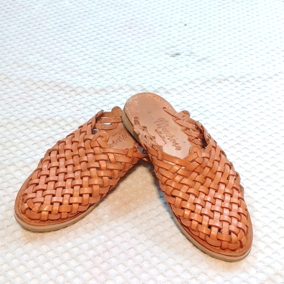 Macarena Collection | Shoes | Macarena Collection Woven Leather Mules ...